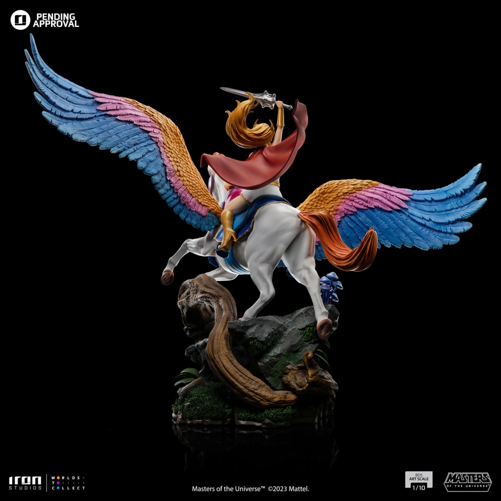 She-Ra and Swift Wind Deluxe 1:10 Art Scale Statue by Iron Studios ...