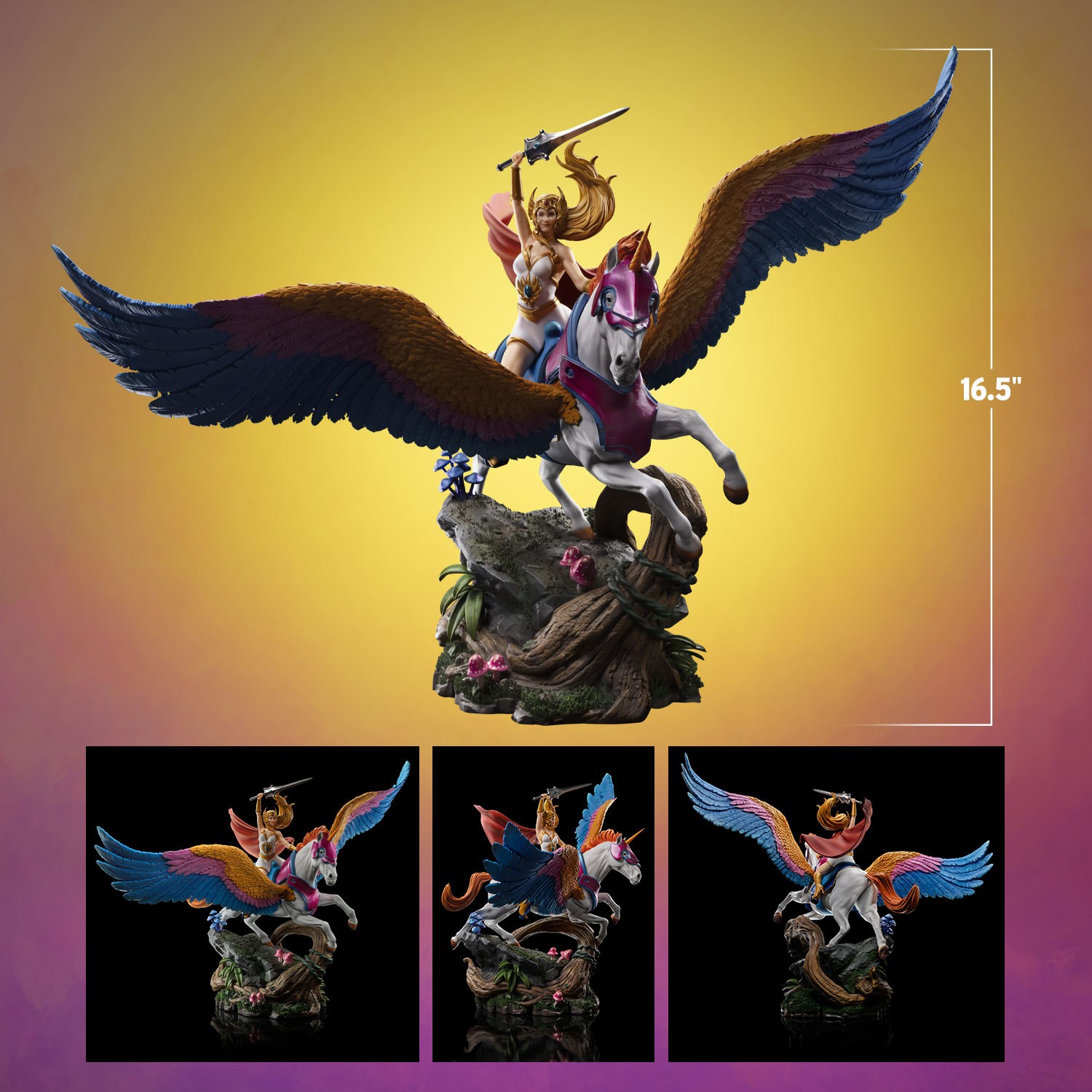 She-Ra and Swift Wind Deluxe 1:10 Art Scale Statue by Iron Studios ...