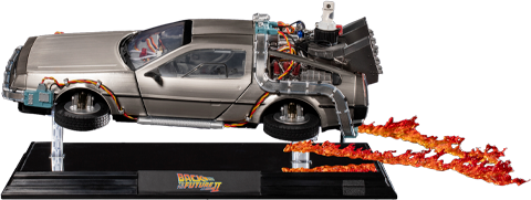 DeLorean Floating Statue by Beast Kingdom | Sideshow Collectibles
