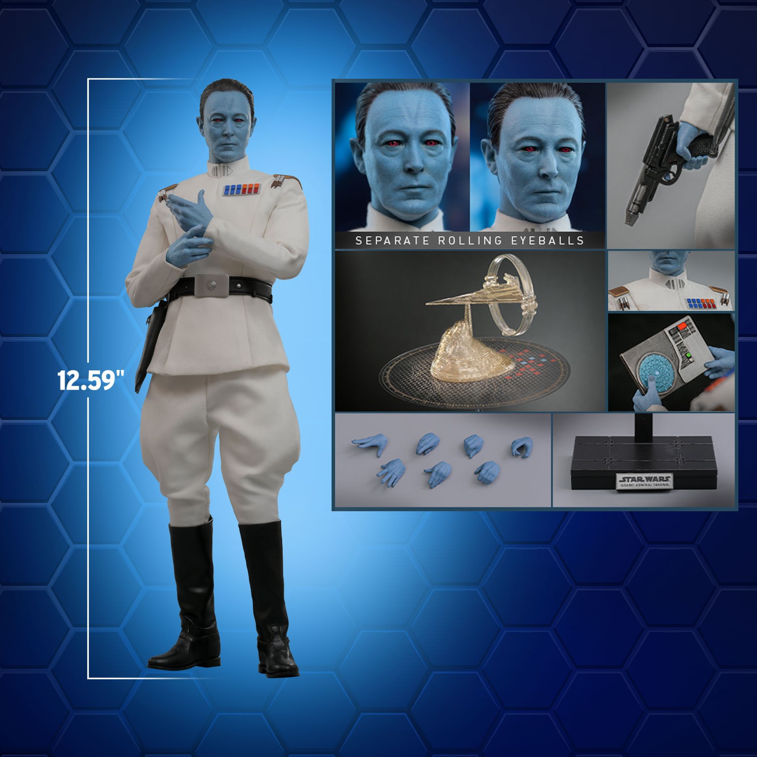 Grand Admiral Thrawn™ Sixth Scale Figure by Hot Toys | Sideshow ...