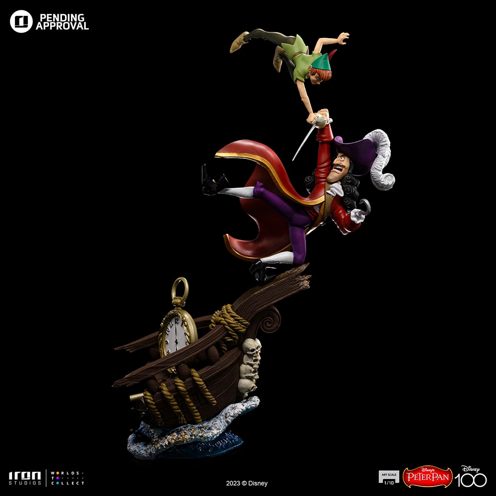 The Peter Pan VS Hook 1:10 Art Scale Statue by Iron Studios | Sideshow Collectibles
