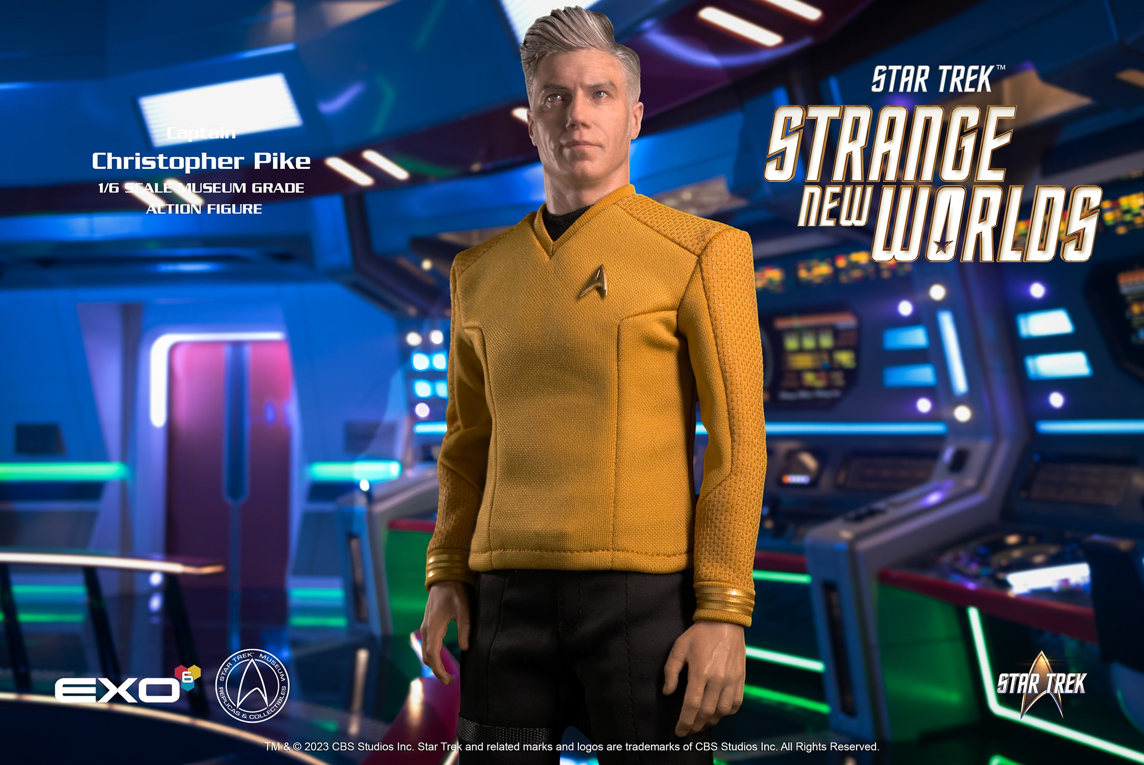 Captain Christopher Pike Sixth Scale Figure by EXO-6 | Sideshow ...