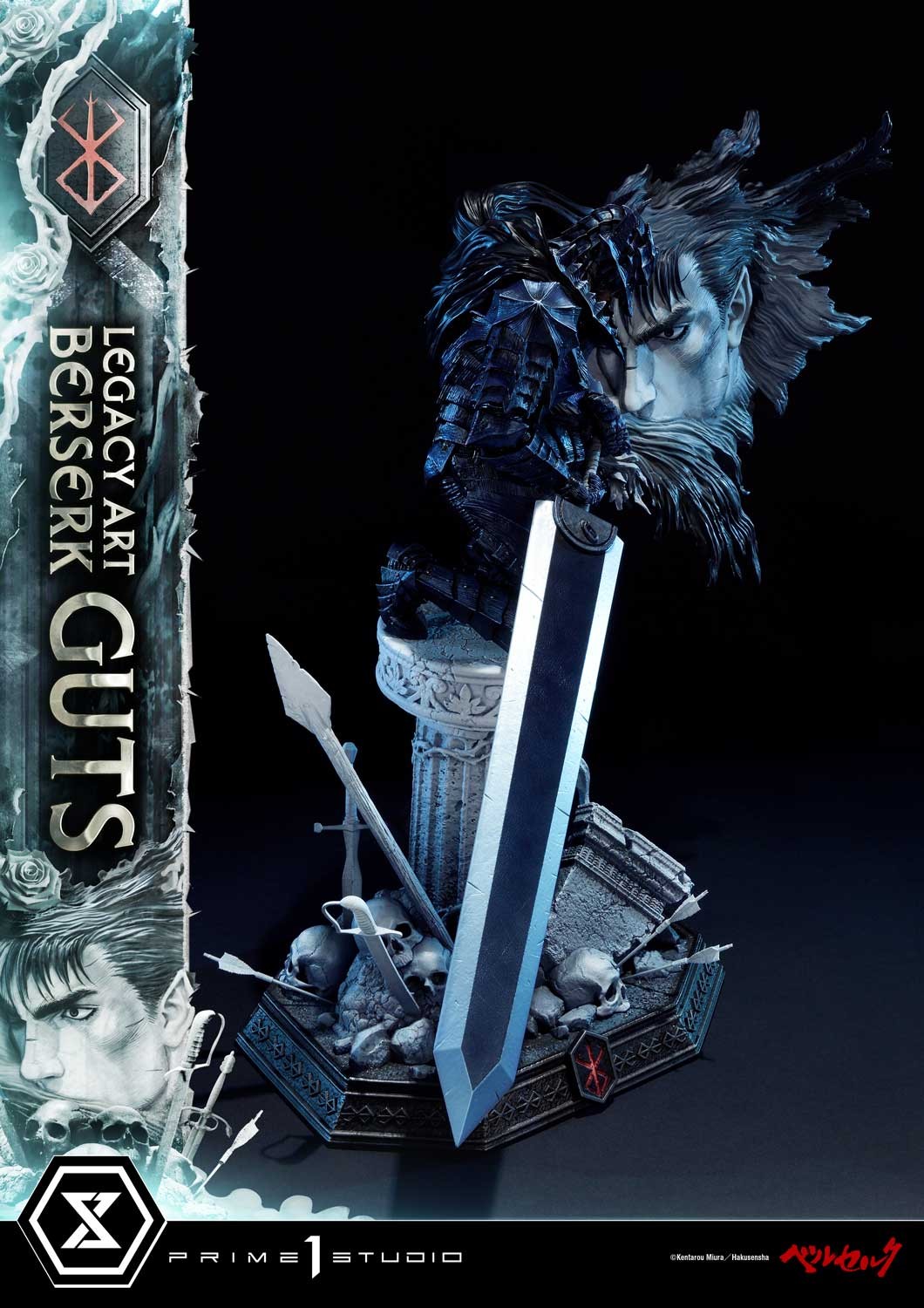 Berserk Legacy Art - Kentaro Miura - Guts Statues by Prime 1 Studio ...