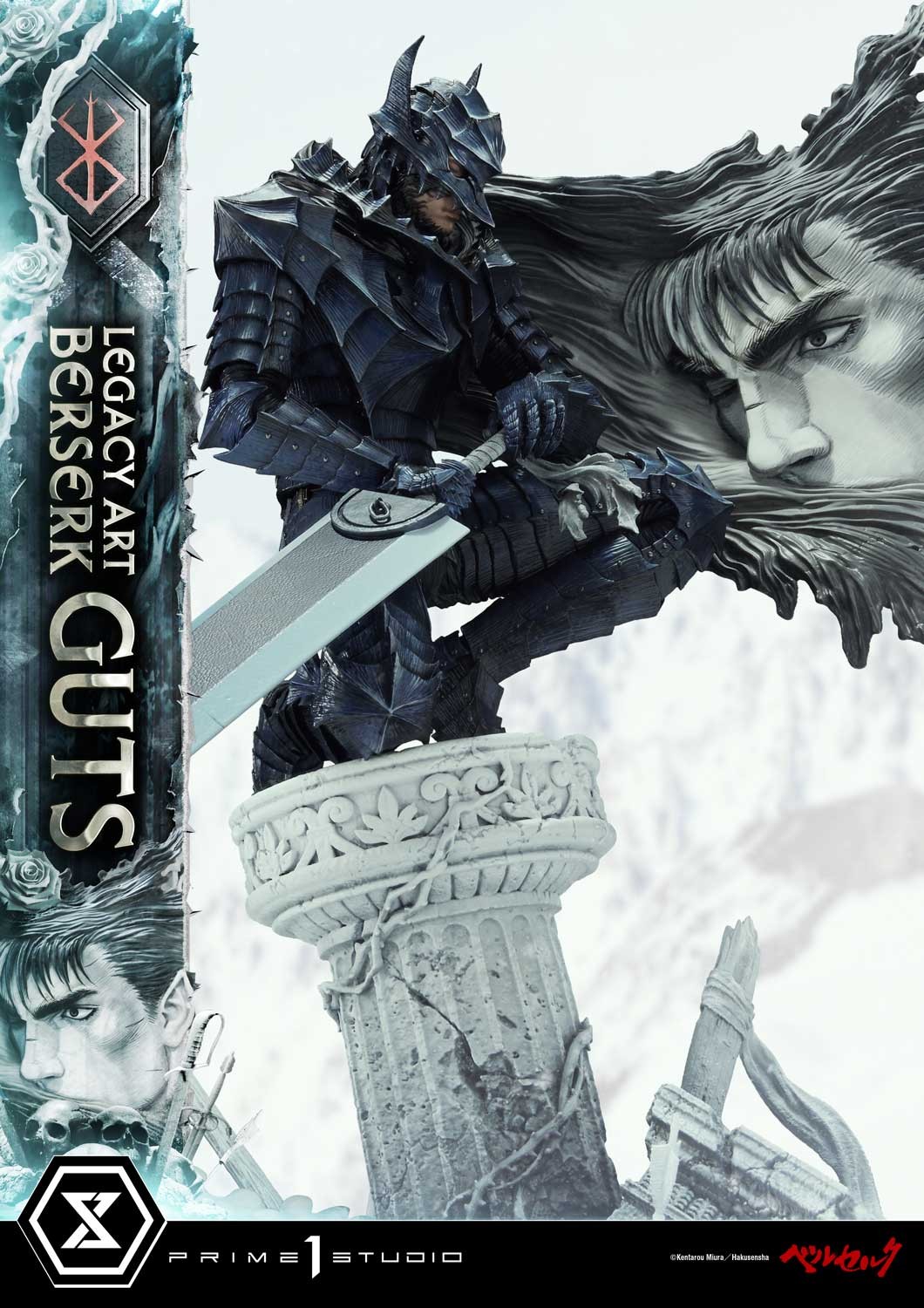 Berserk Legacy Art - Kentaro Miura - Guts Statues by Prime 1 Studio ...