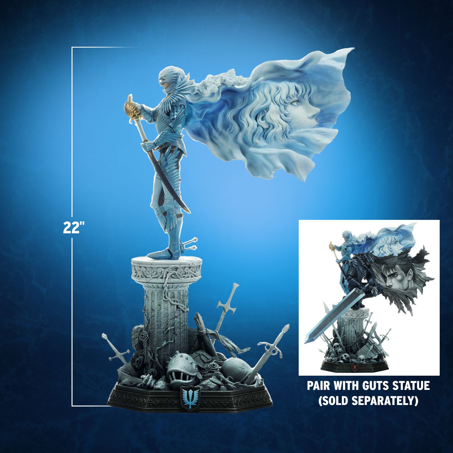 Berserk Legacy Art - Kentaro Miura - Griffith Statues by Prime 1 Studio ...