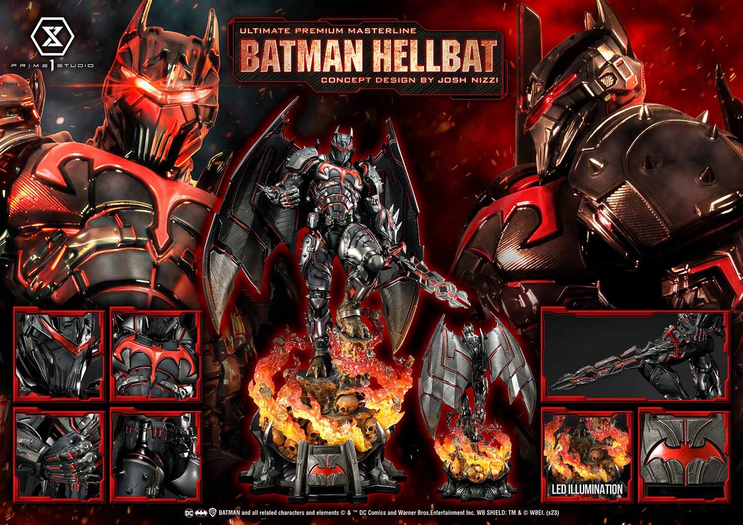 Batman Hellbat Quarter Scale Statue by Prime 1 Studio | Sideshow ...