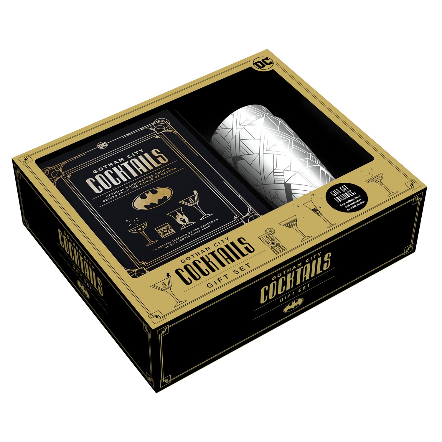 Gotham City Cocktails (Gift Set) Book by Insight Editions | Sideshow ...