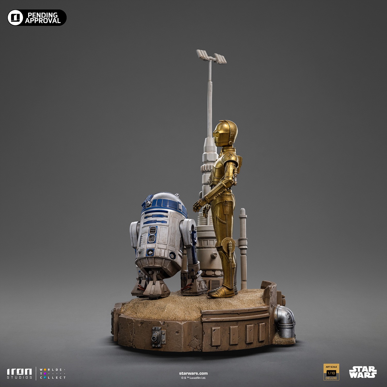 C-3PO and R2-D2 Deluxe Art Scale 1:10 Scale Statue by Iron Studios | Sideshow Collectibles