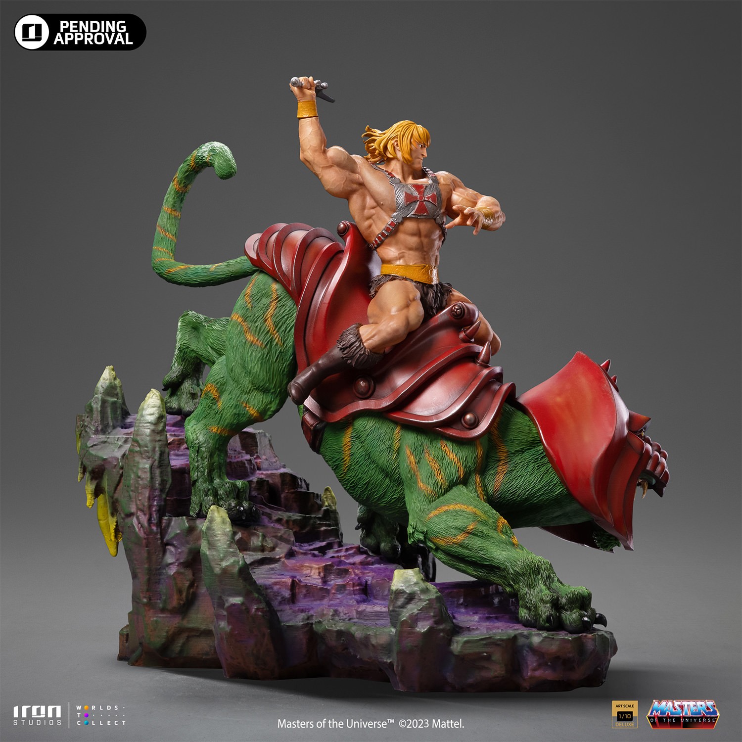 He-Man & Battle-Cat Art Scale 1:10 Statue by Iron Studios | Sideshow ...