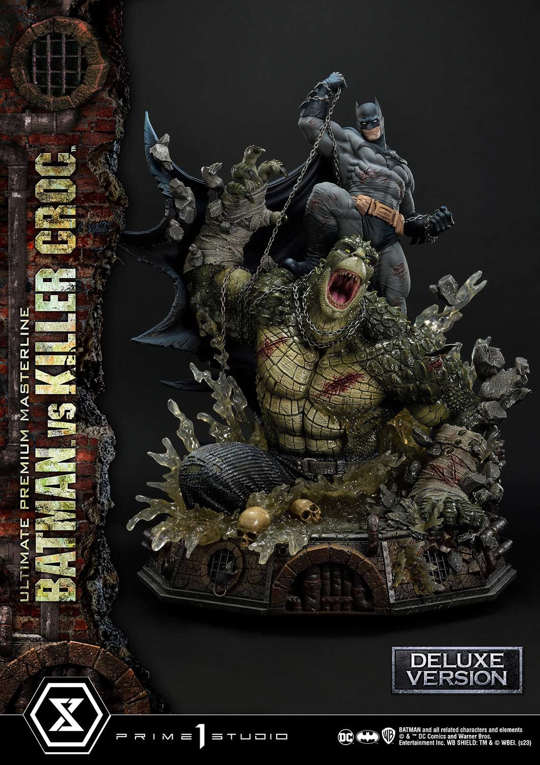 Batman vs. Killer Croc (Deluxe Version) Quarter Scale Statue by Prime 1 ...