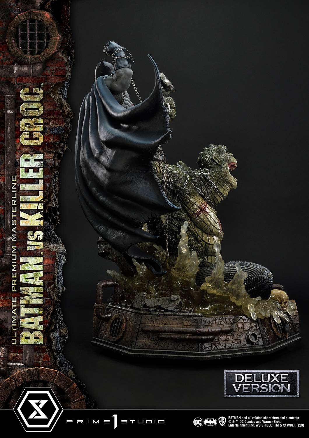 Batman vs. Killer Croc (Deluxe Version) Quarter Scale Statue by Prime 1 ...