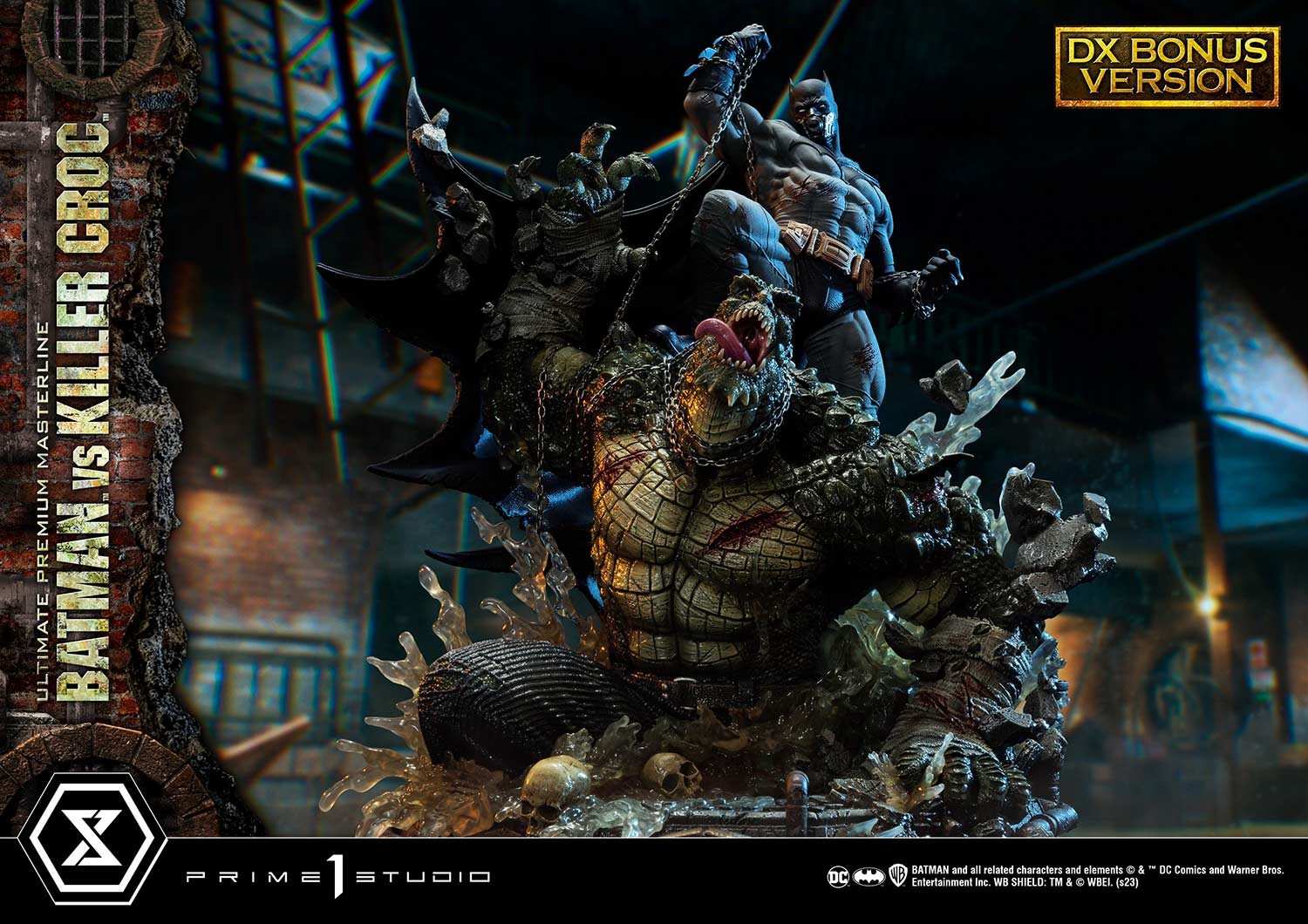 Batman vs. Killer Croc (Deluxe Version) Quarter Scale Statue by Prime 1 ...