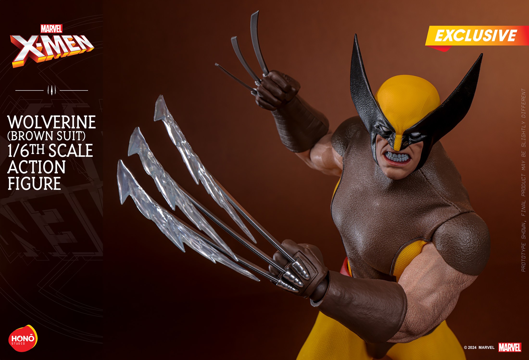 Wolverine (Brown Suit) Sixth Scale Figure by HONŌ Studio | Sideshow ...