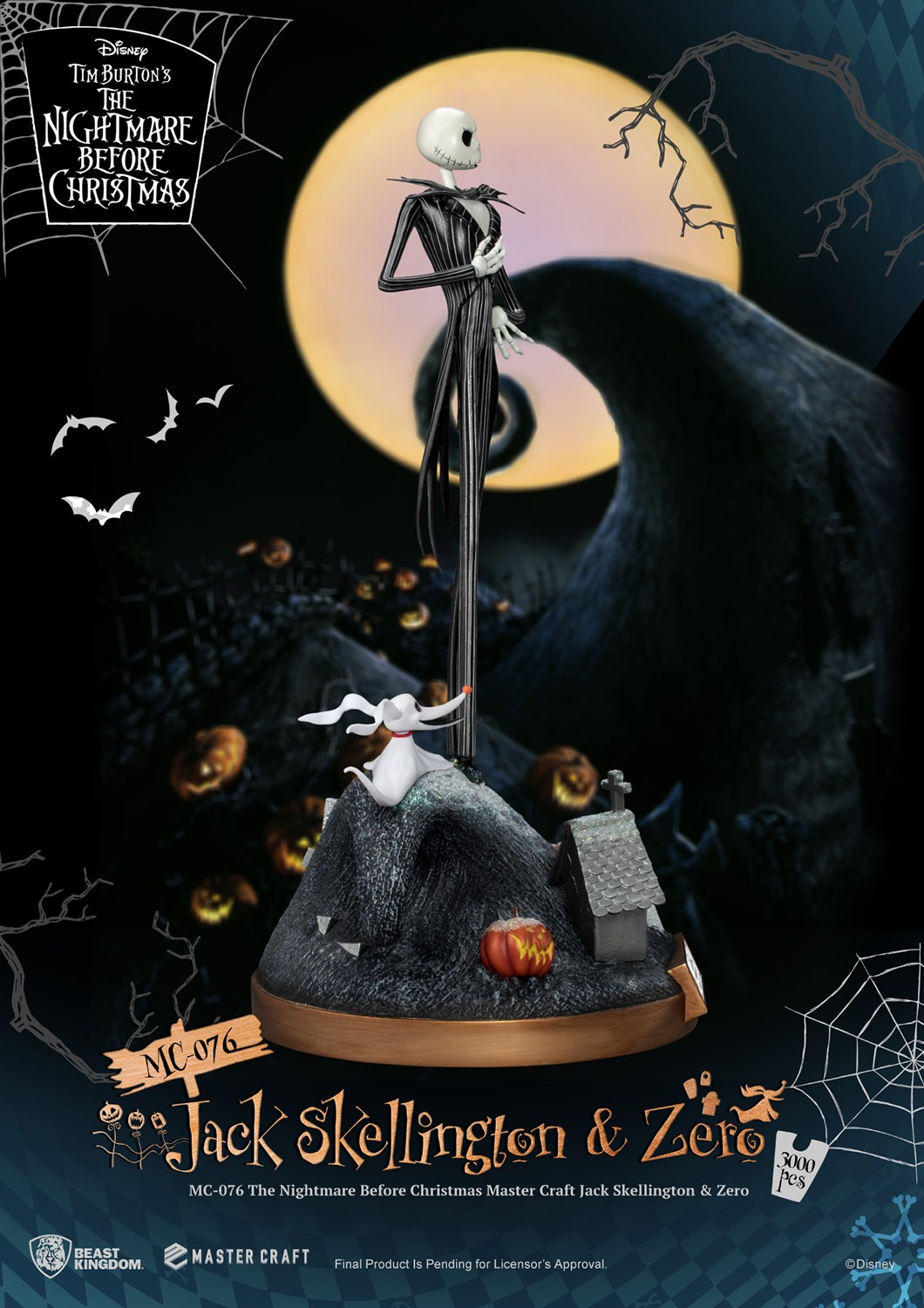 Jack Skellington & Zero Statue by Beast Kingdom | Sideshow Collectibles