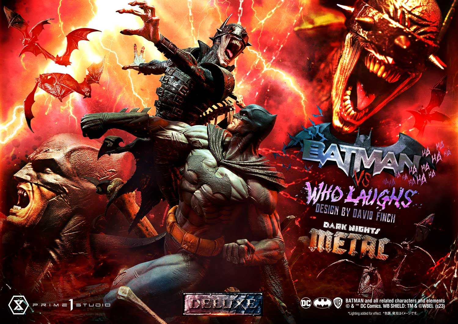 Batman vs Batman Who Laughs Quarter Scale Statue by Prime 1 Studio ...