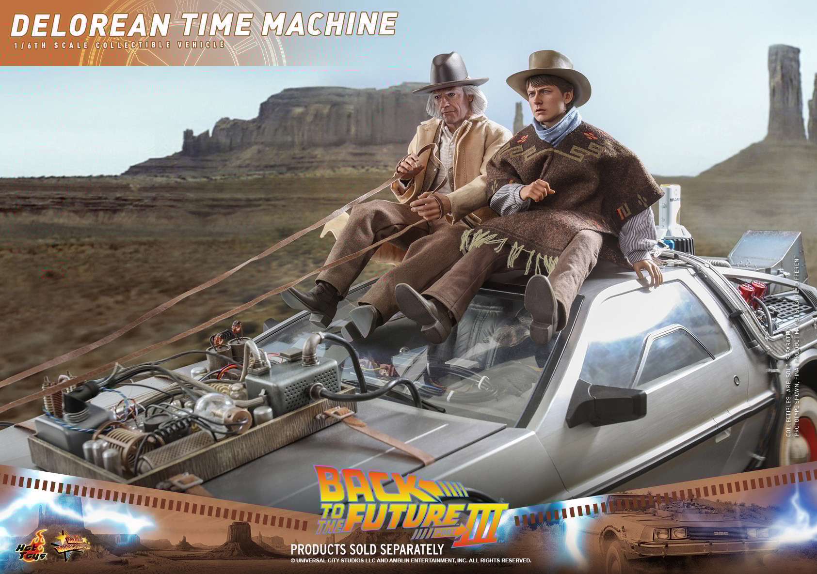 DeLorean Time Machine Sixth Scale Figure Accessory by Hot Toys ...