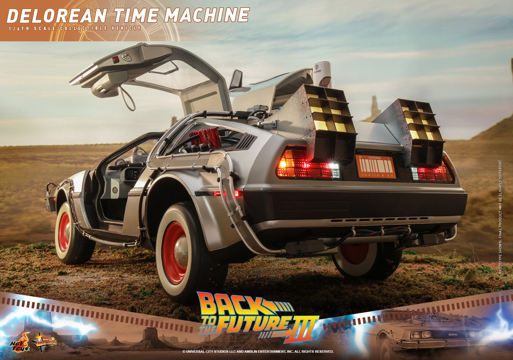 DeLorean Time Machine Sixth Scale Figure Accessory by Hot Toys ...