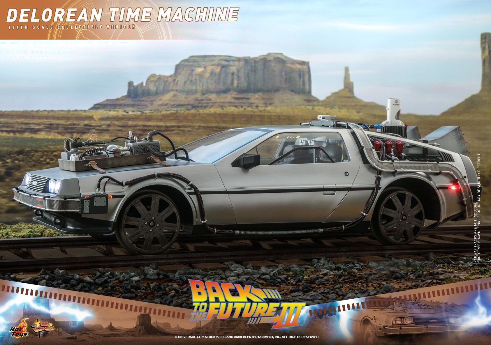 DeLorean Time Machine Sixth Scale Figure Accessory by Hot Toys ...