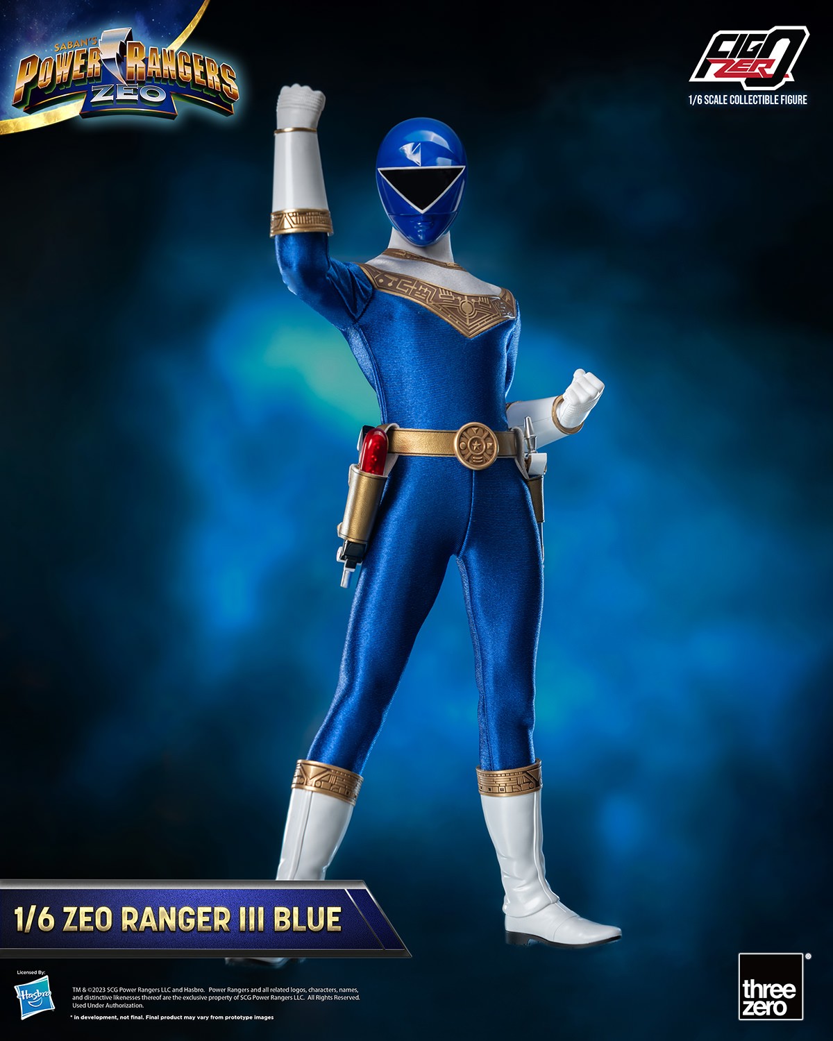 Zeo Ranger III Blue Sixth Scale Figure by Threezero | Sideshow Collectibles