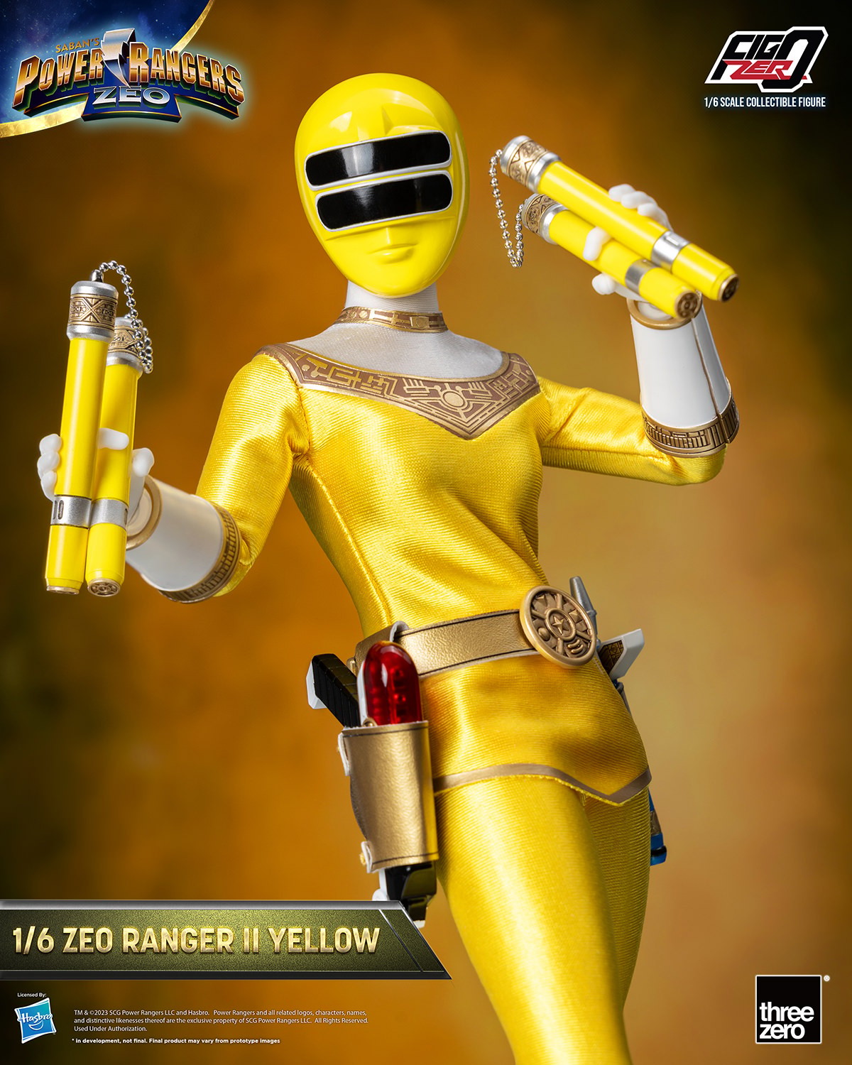 Zeo Ranger II Yellow Sixth Scale Figure by Threezero | Sideshow ...