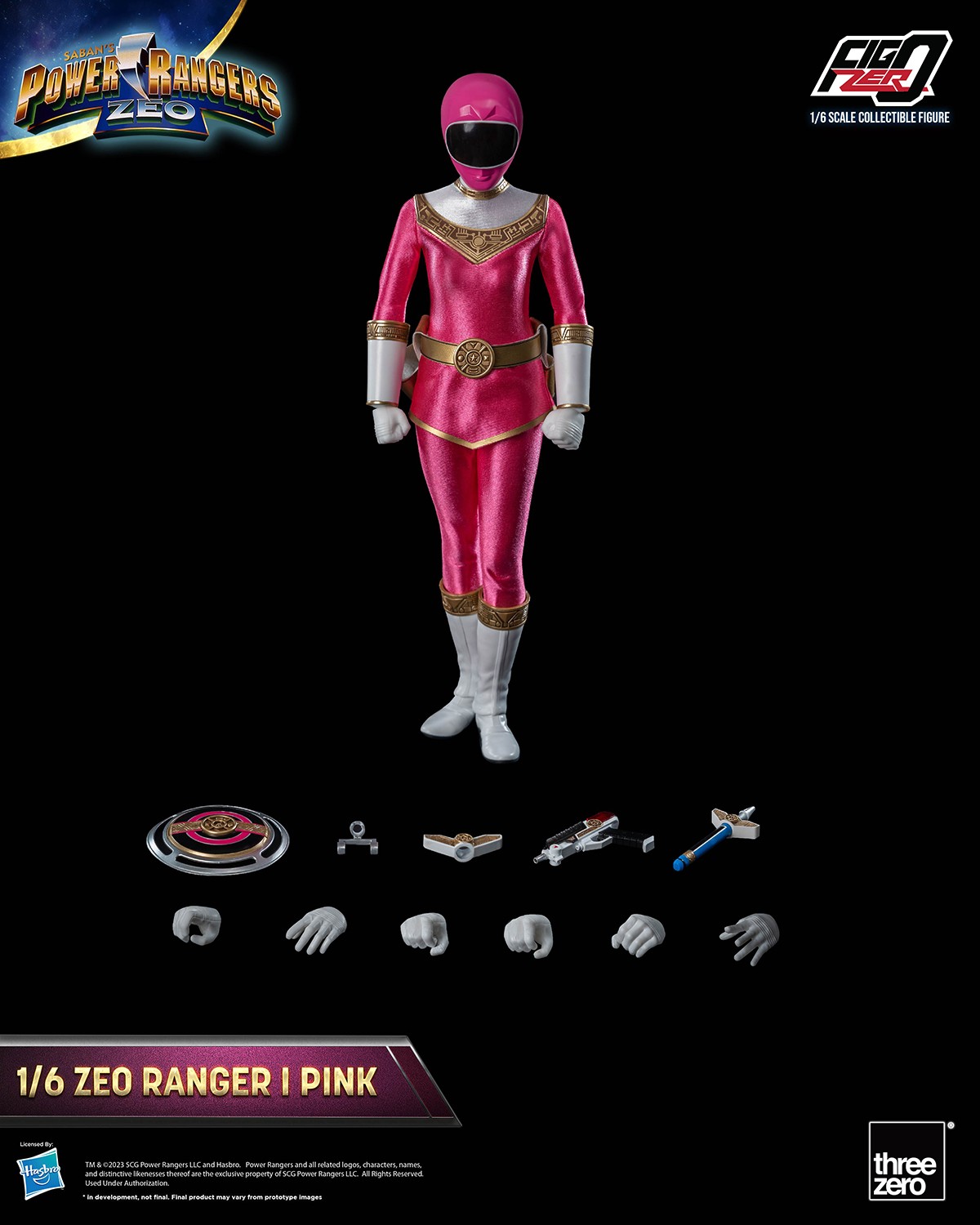 Zeo Ranger I Pink Sixth Scale Figure by Threezero | Sideshow Collectibles