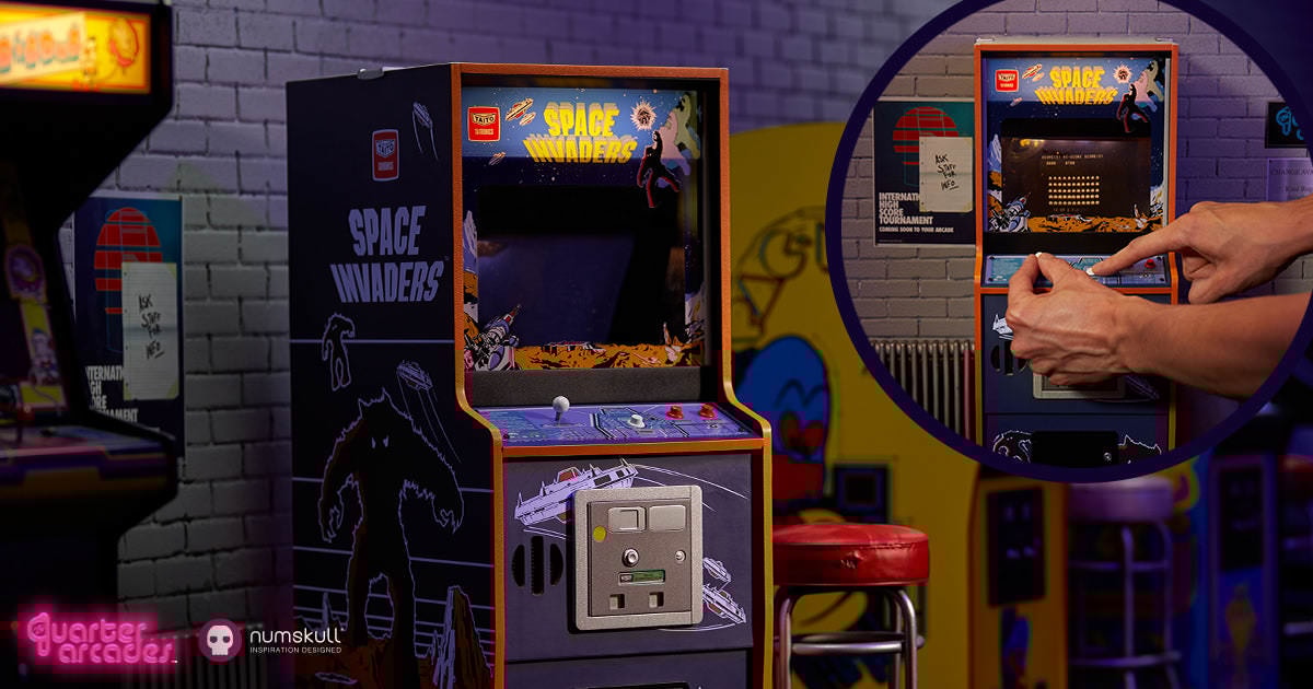 Space Invaders Quarter Arcade Scaled Replica by Numskull | Sideshow ...