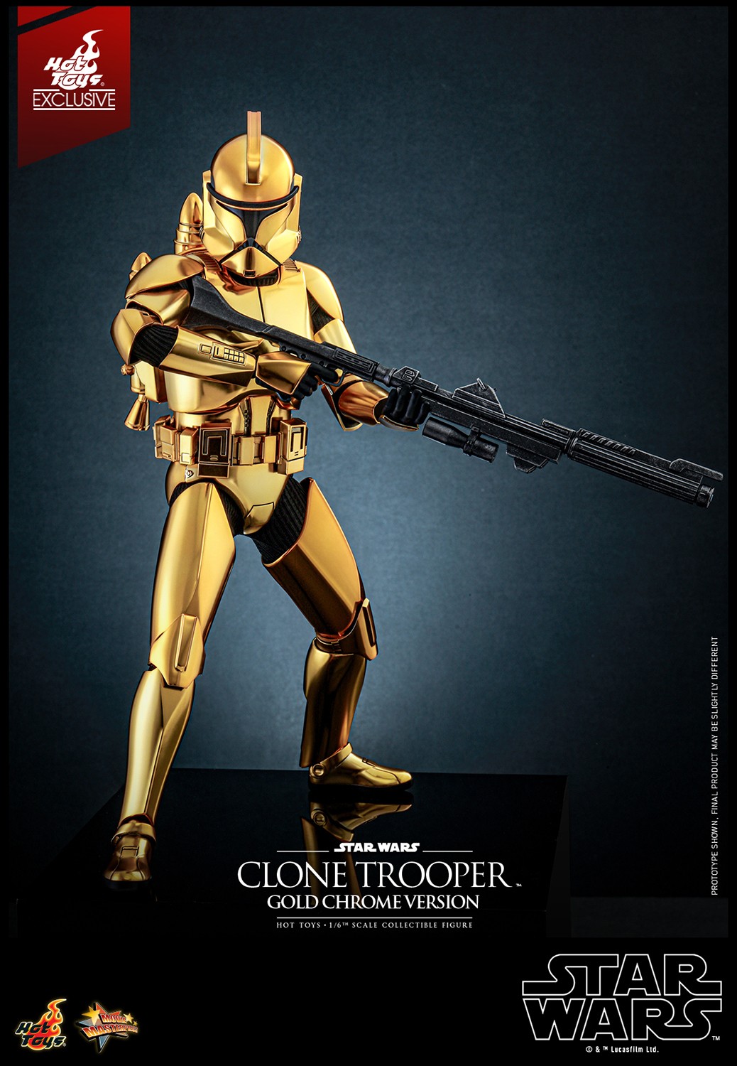 Clone Trooper™ (Gold Chrome Version) Sixth Scale Figure by Hot Toys ...