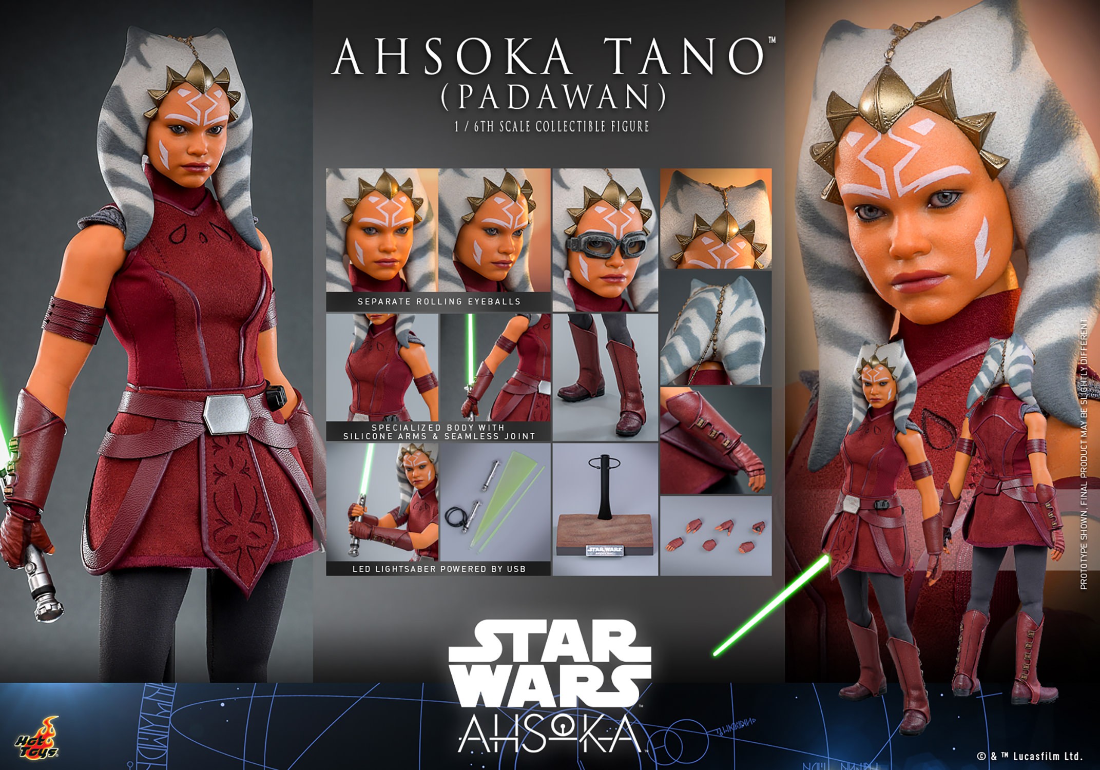 Ahsoka Tano™ (Padawan) Sixth Scale Figure by Hot Toys | Sideshow Collectibles