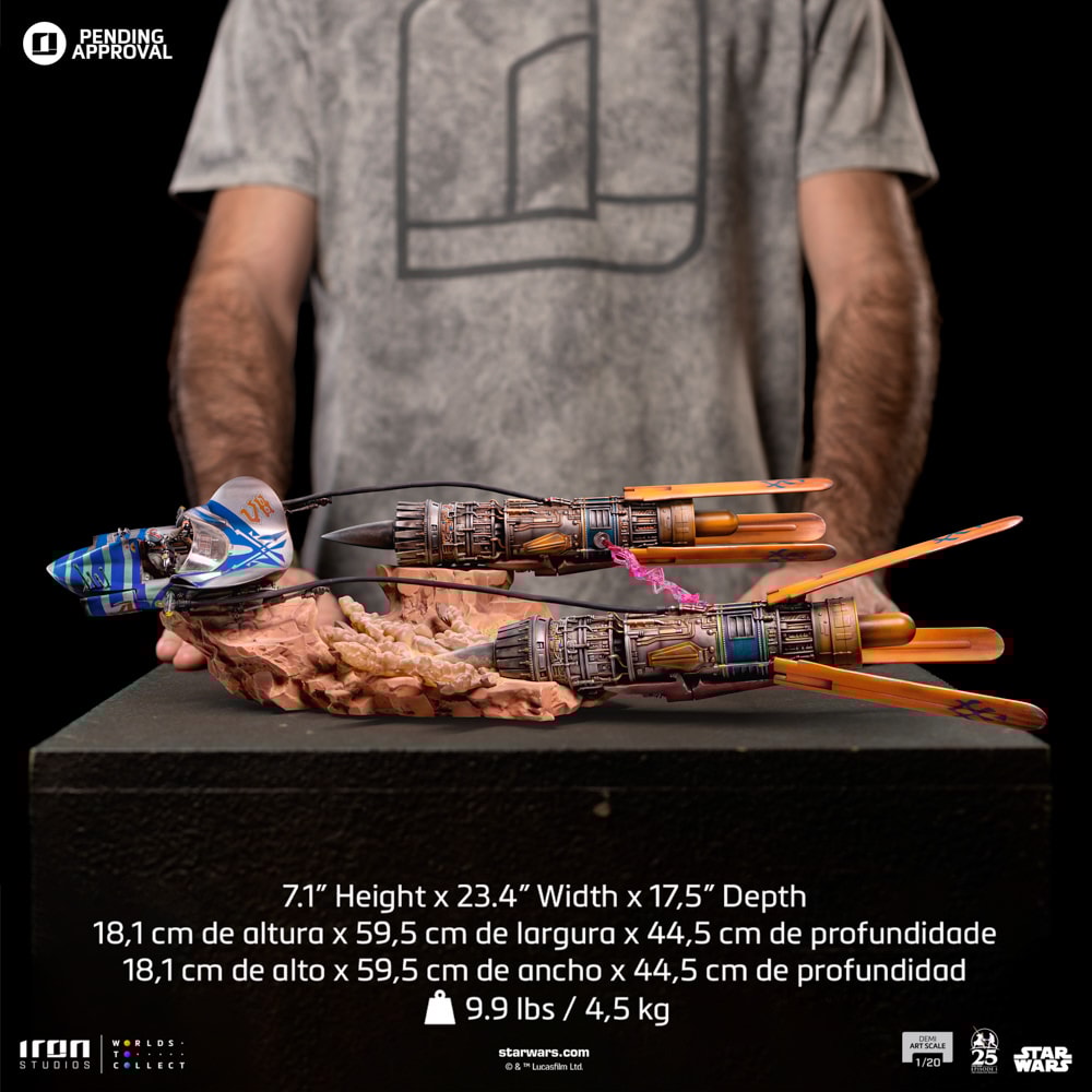 Anakin’s Pod Racer Demi Art Scale 1:20 Statue by Iron Studios ...