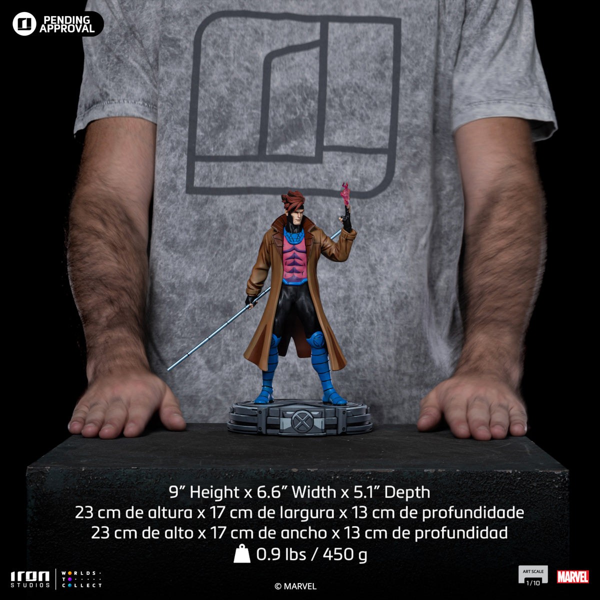Gambit X-Men ’97 Art Scale 1:10 Statue by Iron Studios | Sideshow ...