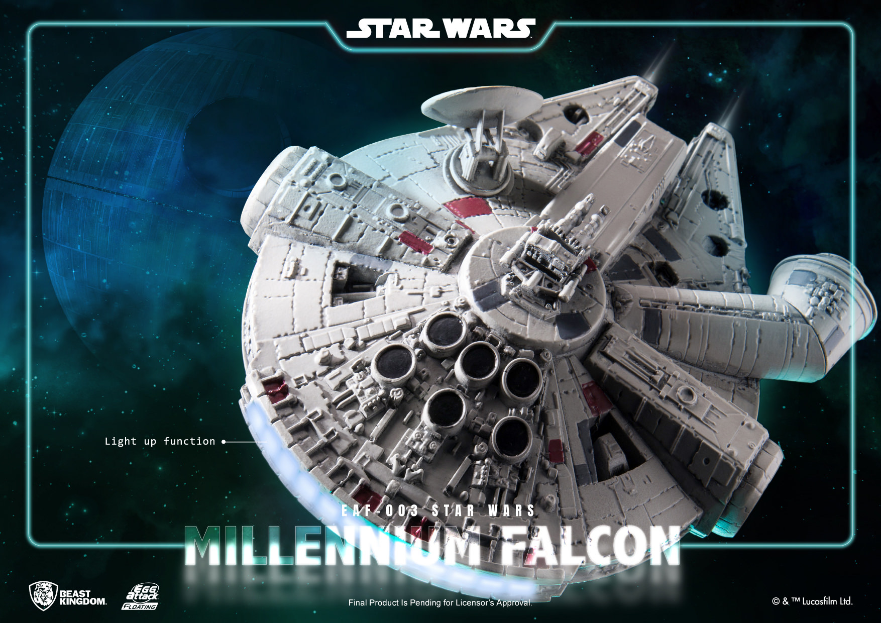 Millennium Falcon Maglev Floating Collectible Figure | Sideshow ...