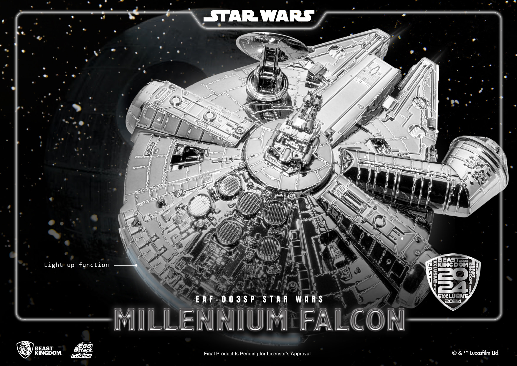 Millennium Falcon Maglev Floating Collectible Figure | Sideshow ...