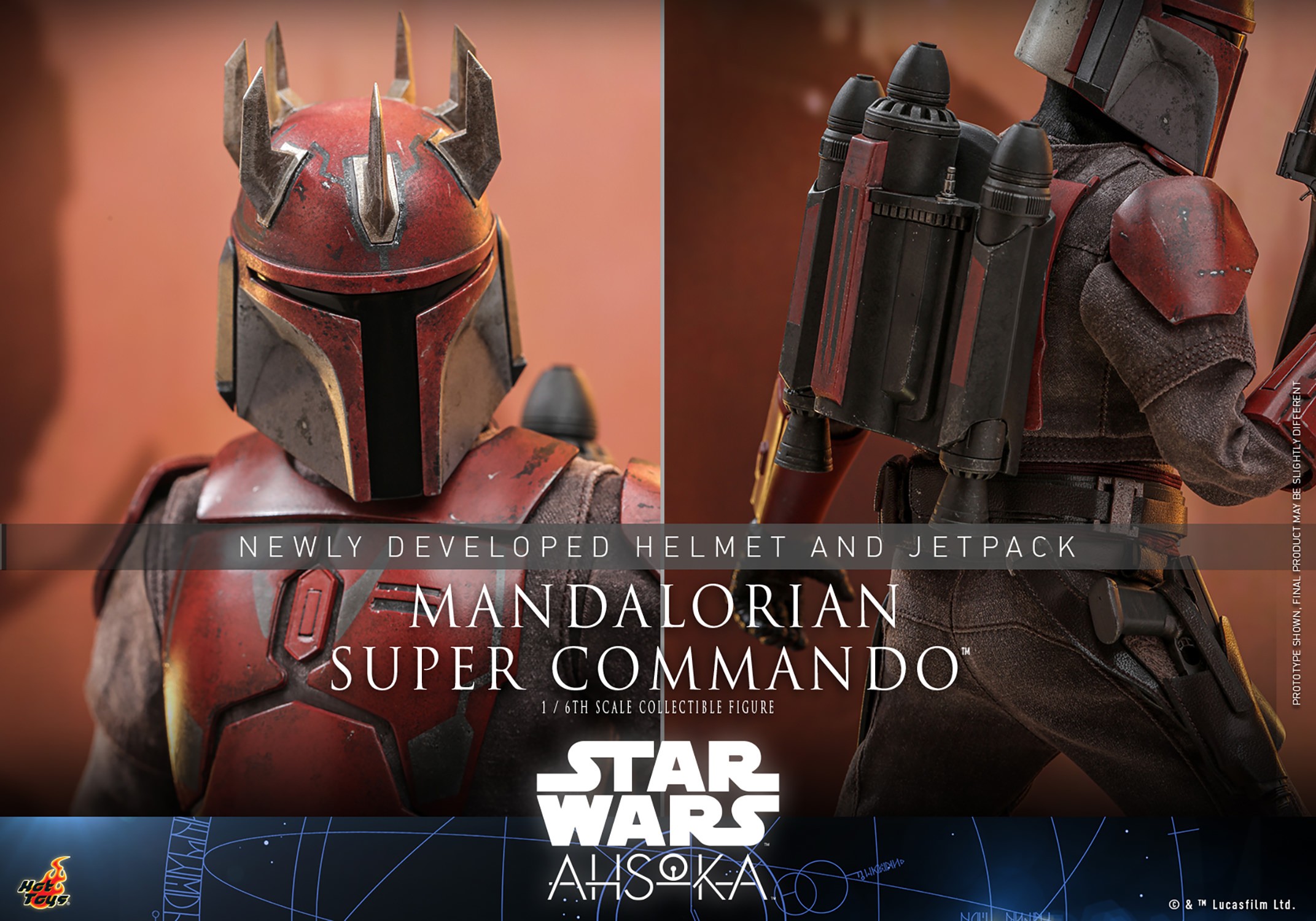 Mandalorian Super Commando Captain Sixth Scale Figure by Hot Toys ...