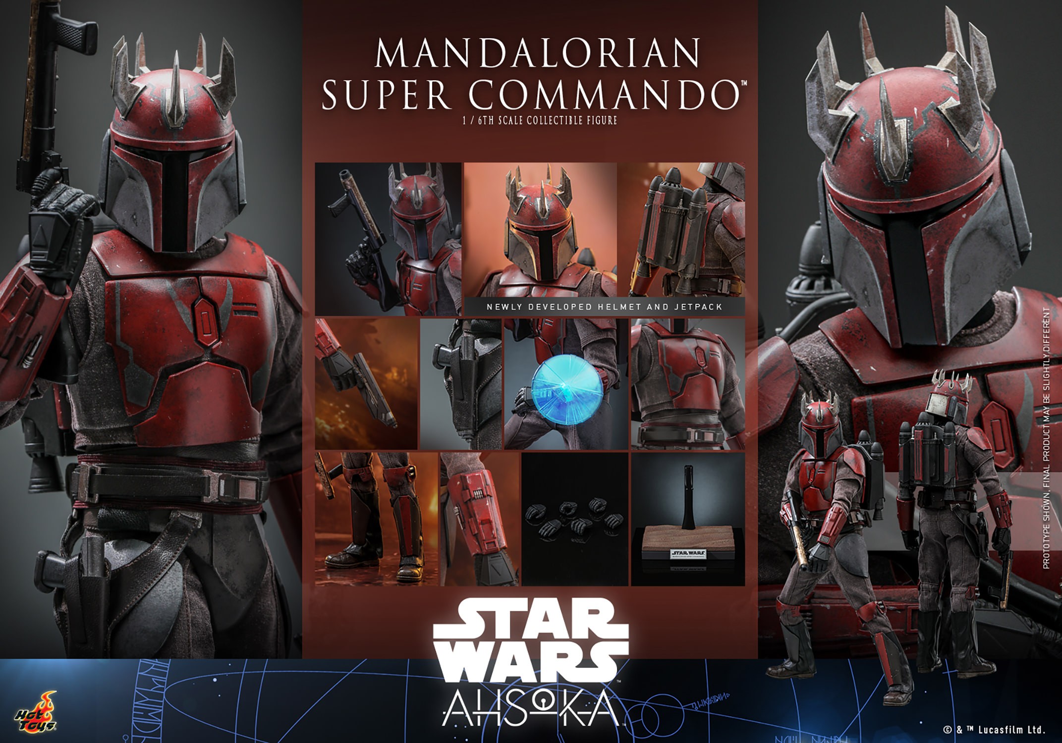 Mandalorian Super Commando Captain Sixth Scale Figure by Hot Toys ...