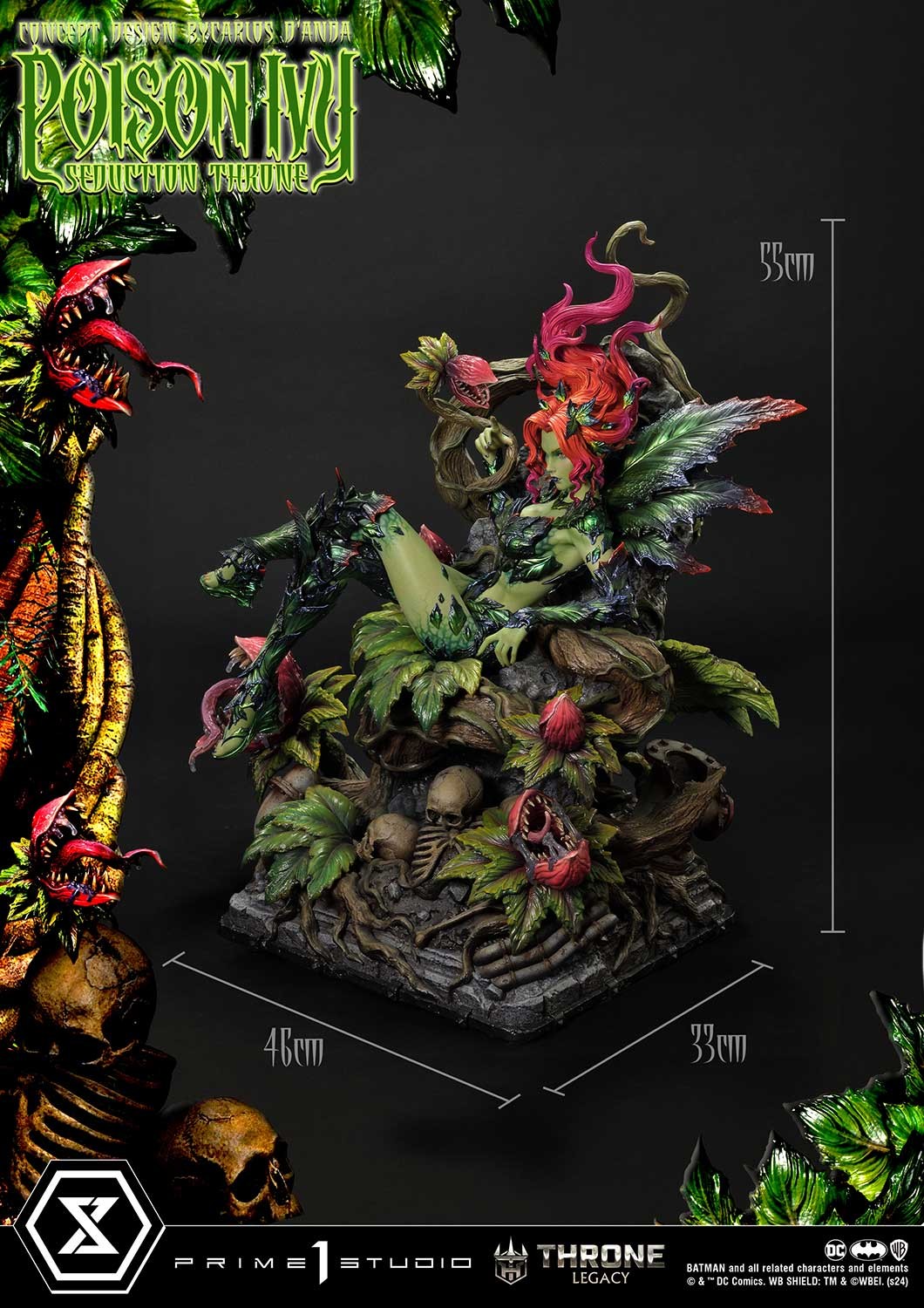 Poison Ivy Seduction Throne (Deluxe Version) Quarter Scale Statue by ...
