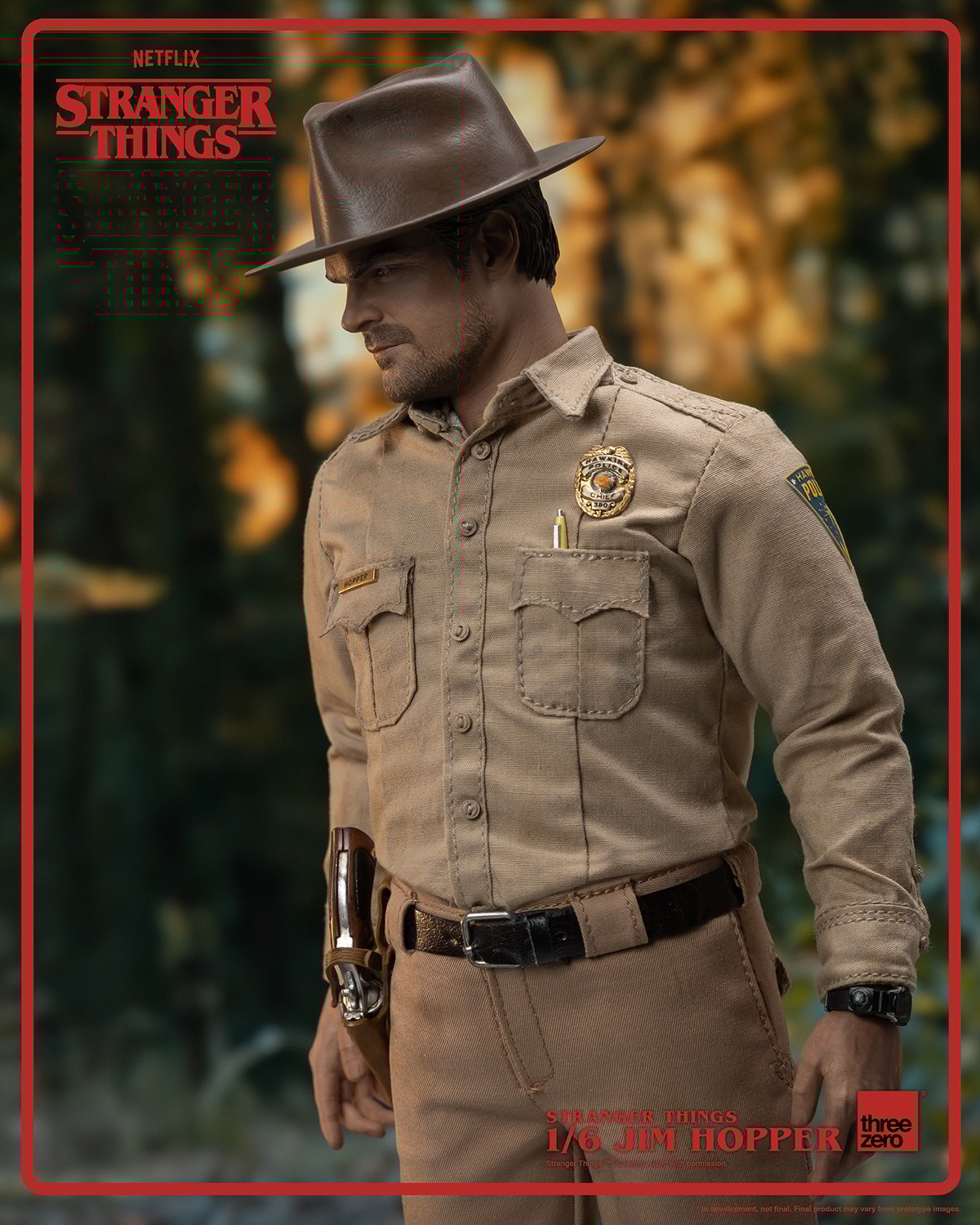 Jim Hopper (Season 1) Sixth Scale Figure by Threezero | Sideshow ...