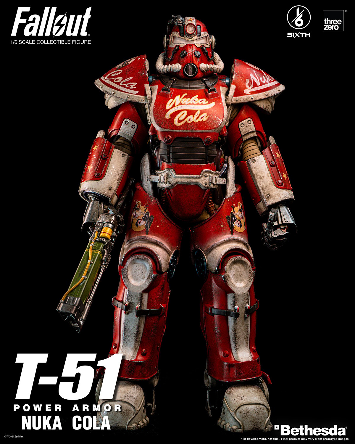 T-51 Nuka Cola Power Armor Sixth Scale Figure by Threezero | Sideshow ...