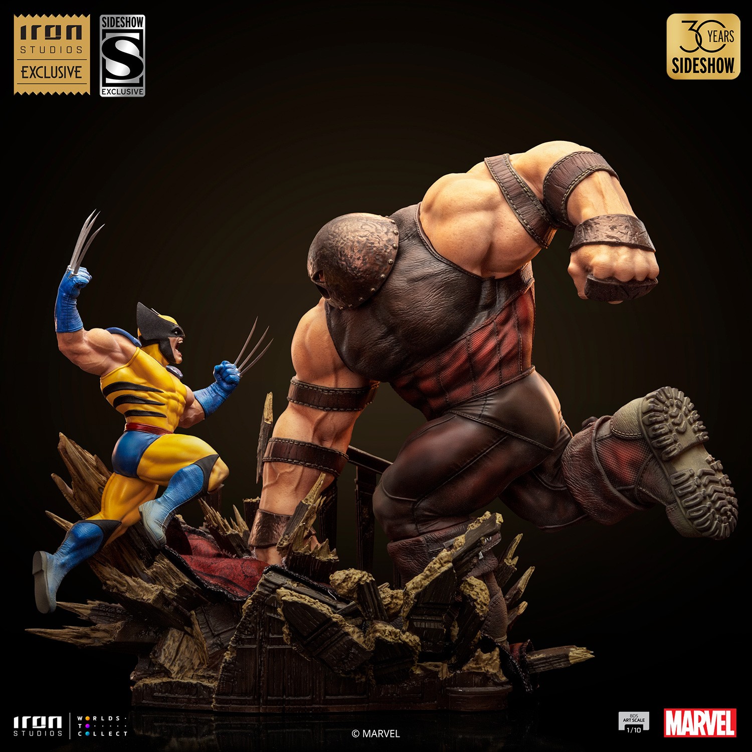Wolverine vs Juggernaut BDS Art Scale 1:10 Statue by Iron Studios ...