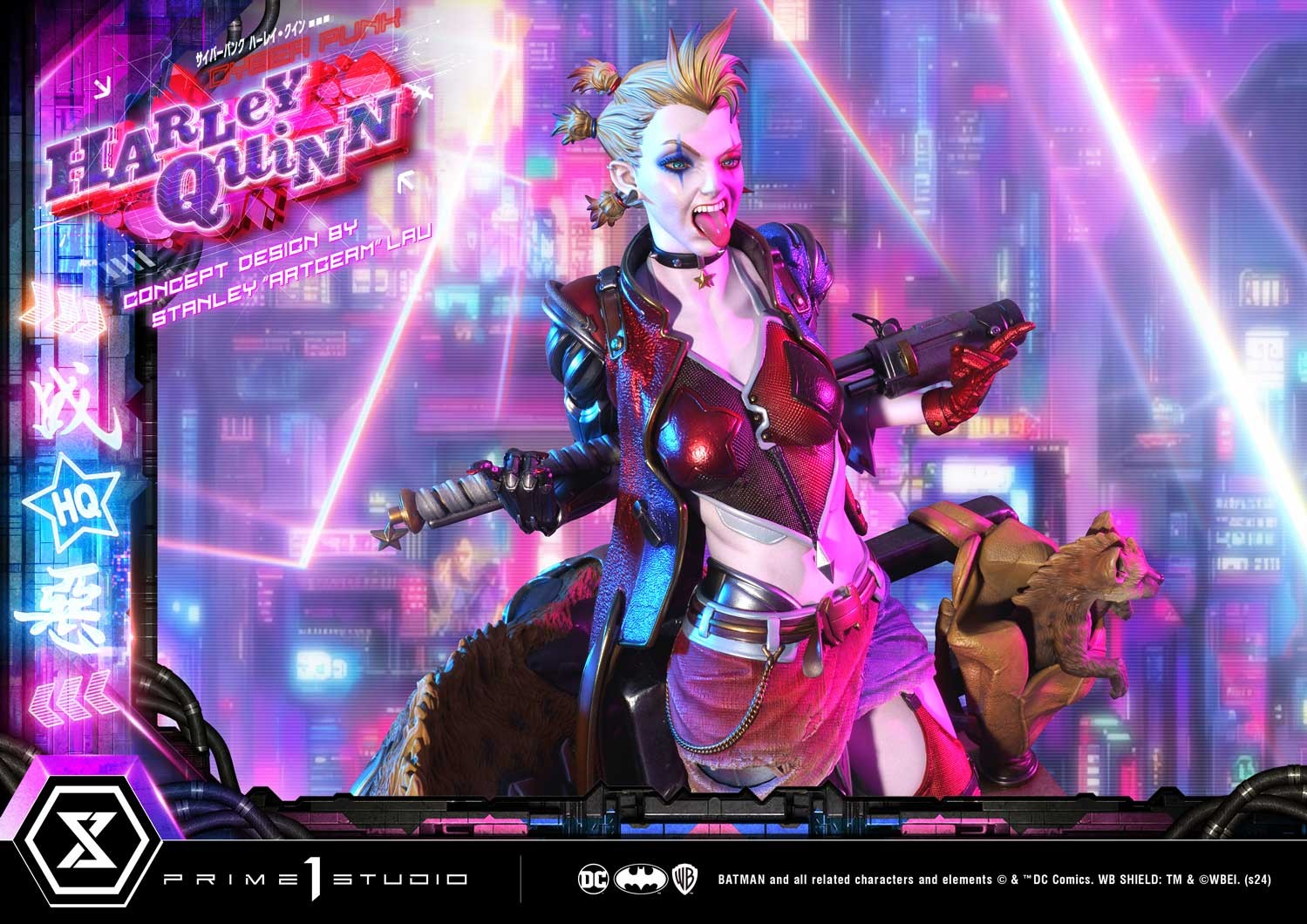 Cyberpunk Harley Quinn (Deluxe Bonus Version) Quarter Scale Statue by ...