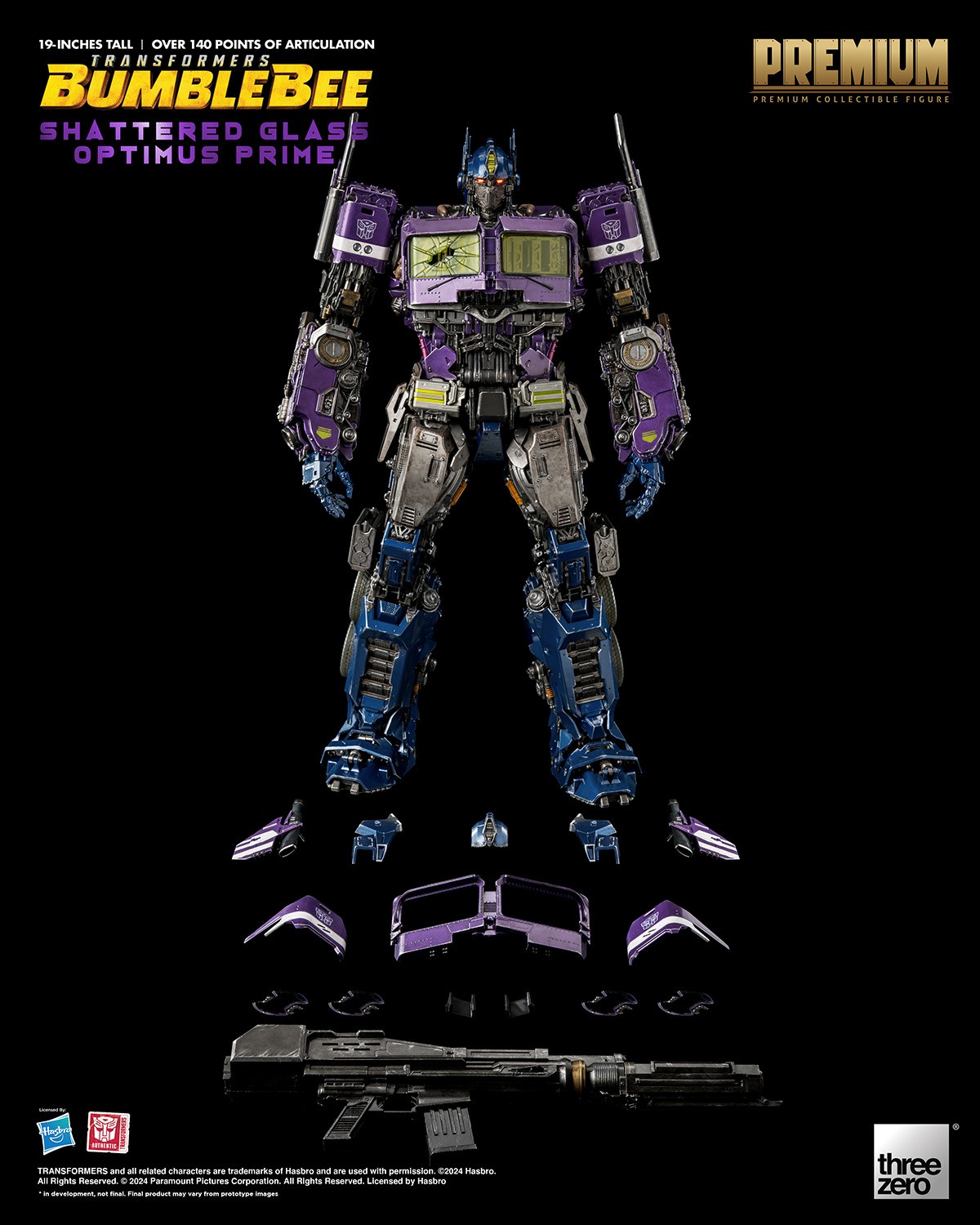 Shattered Glass Optimus Prime Collectible Figure by Threezero ...