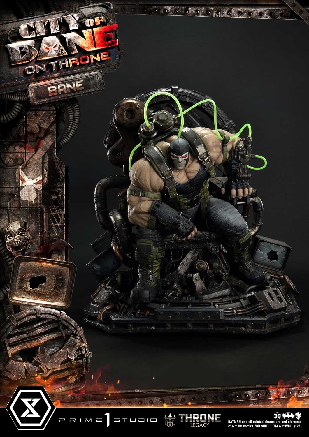 Bane on Throne Quarter Scale Statue by Prime 1 Studio | Sideshow ...