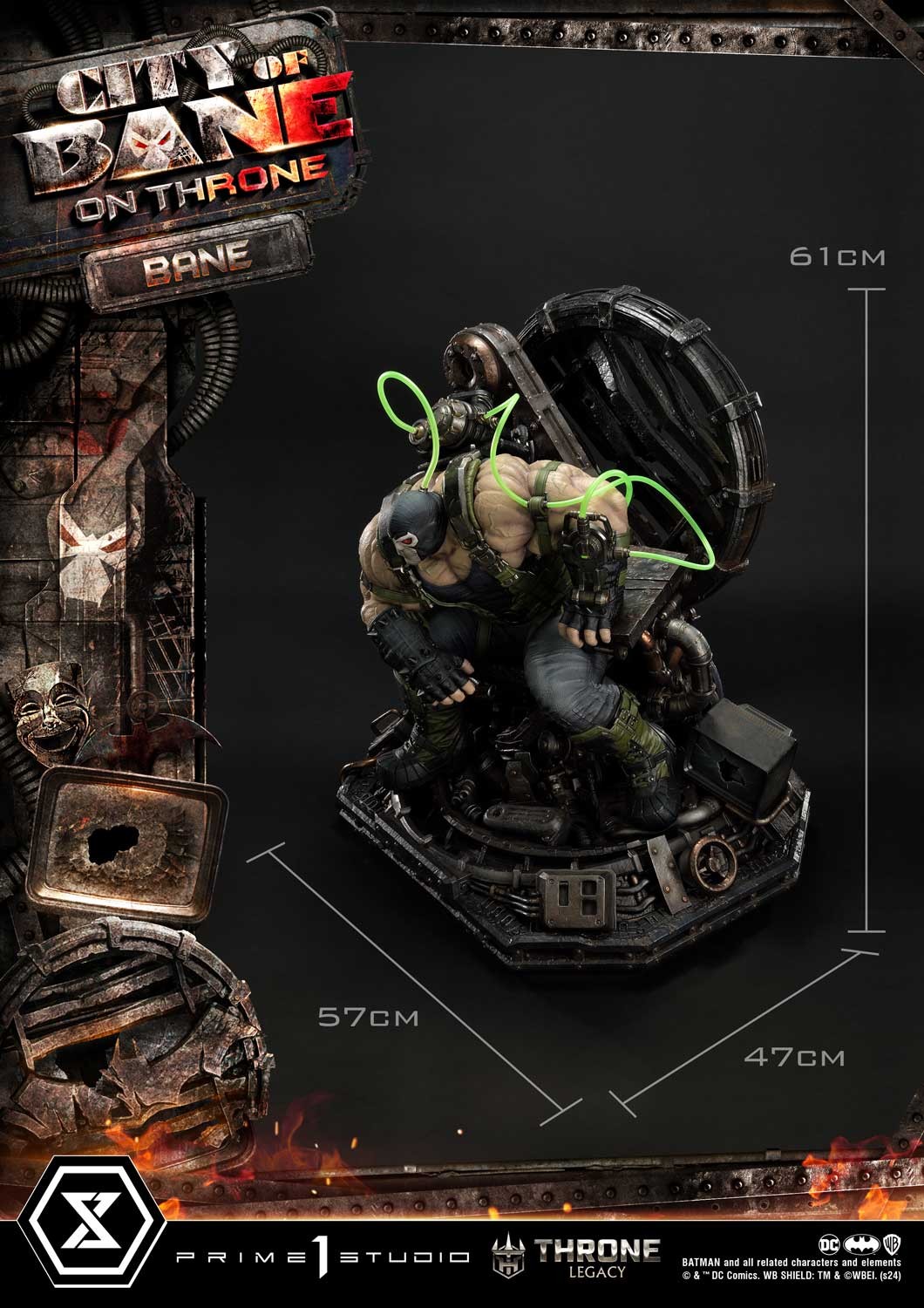 Bane on Throne Quarter Scale Statue by Prime 1 Studio | Sideshow ...