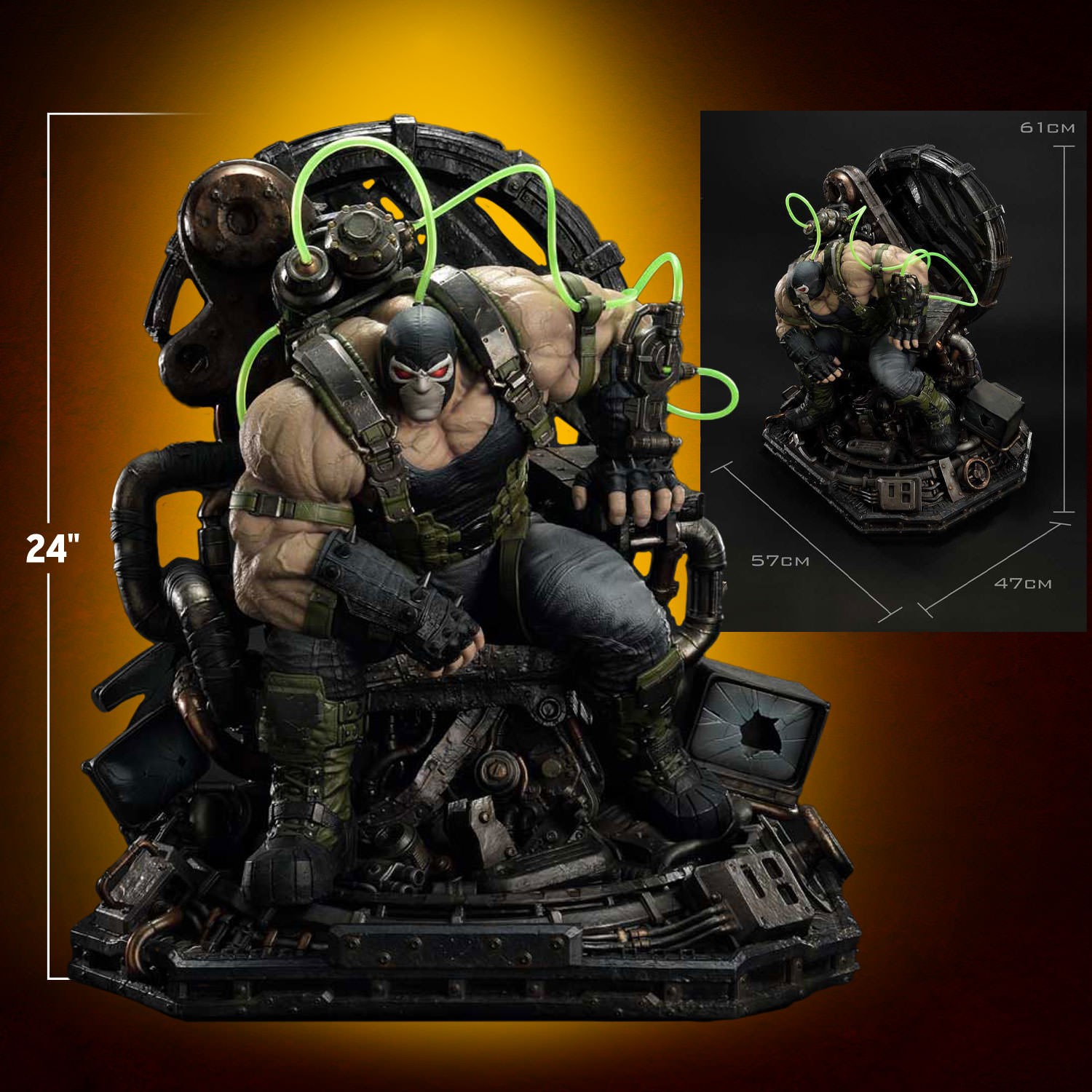 Bane on Throne Quarter Scale Statue by Prime 1 Studio | Sideshow ...