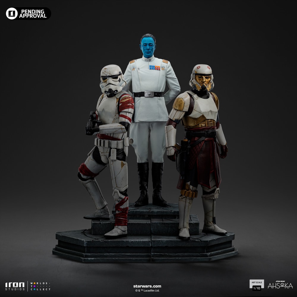 Grand Admiral Thrawn Art Scale 1:10 Scale Statue by Iron Studios ...