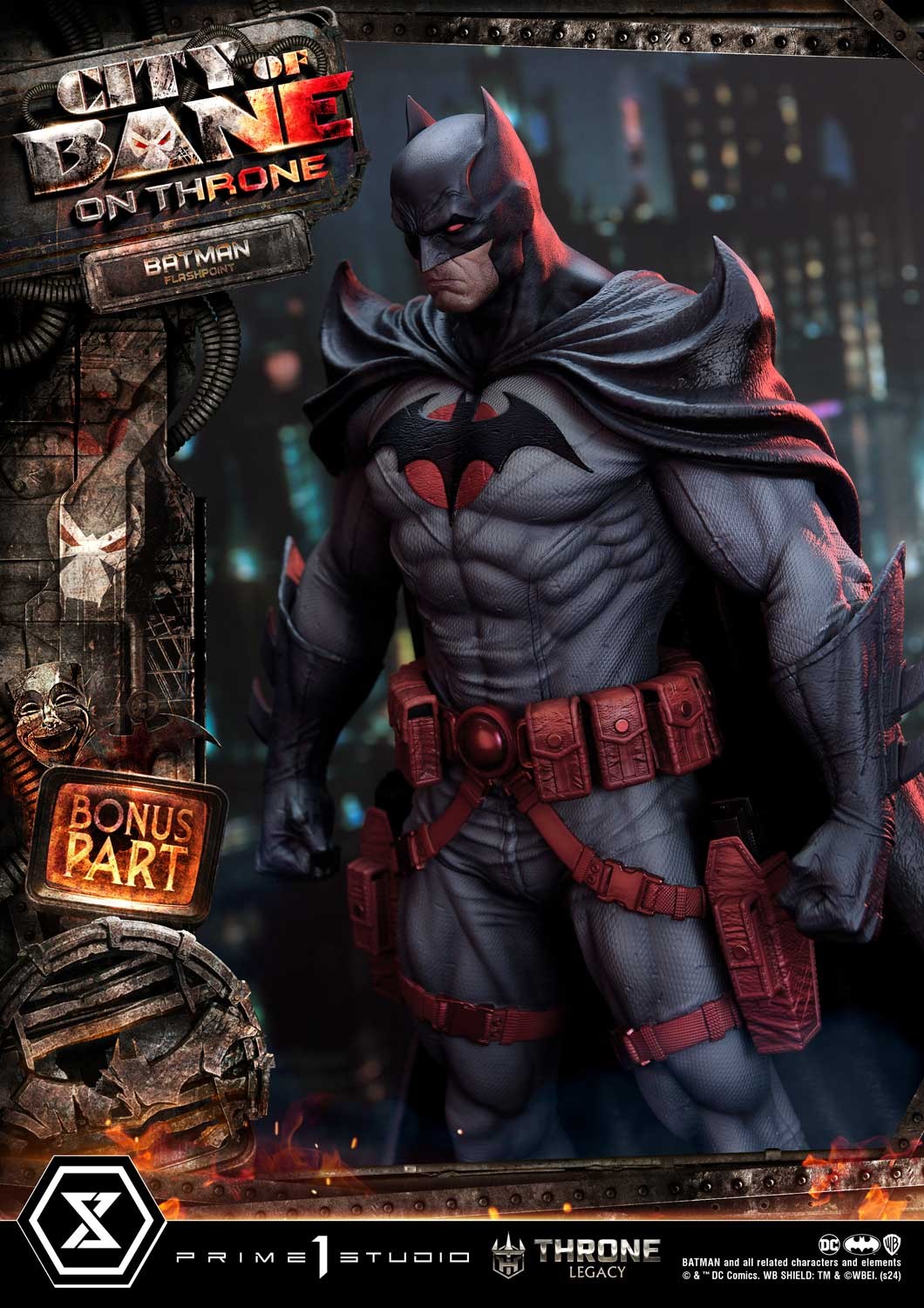 Flashpoint Batman (Bonus Version) Quarter Scale Statue by Prime 1 ...