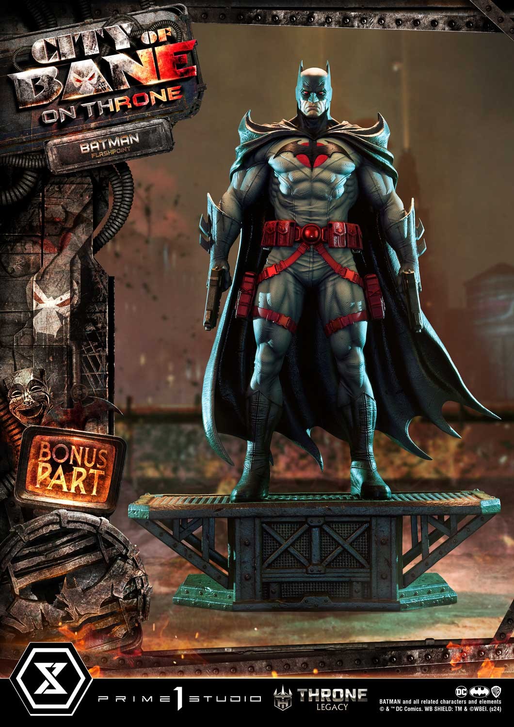 Flashpoint Batman (Bonus Version) Quarter Scale Statue by Prime 1 Studio | Sideshow Collectibles