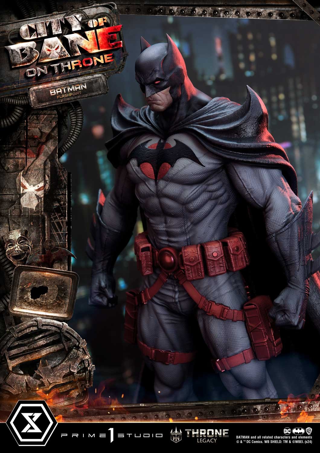 Flashpoint Batman (Bonus Version) Quarter Scale Statue by Prime 1 ...