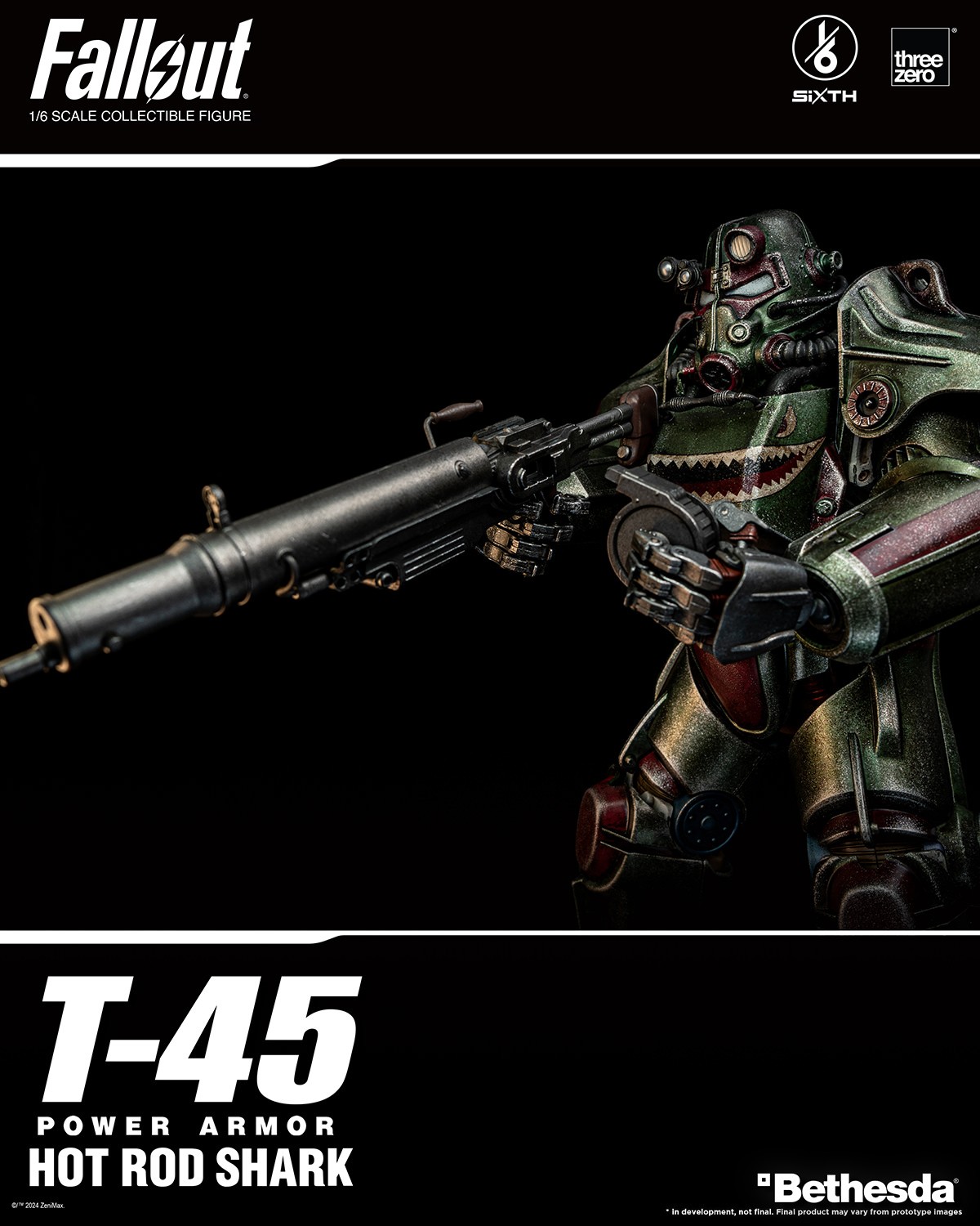 T-45 Hot Rod Shark Power Armor Sixth Scale Figure by Threezero ...