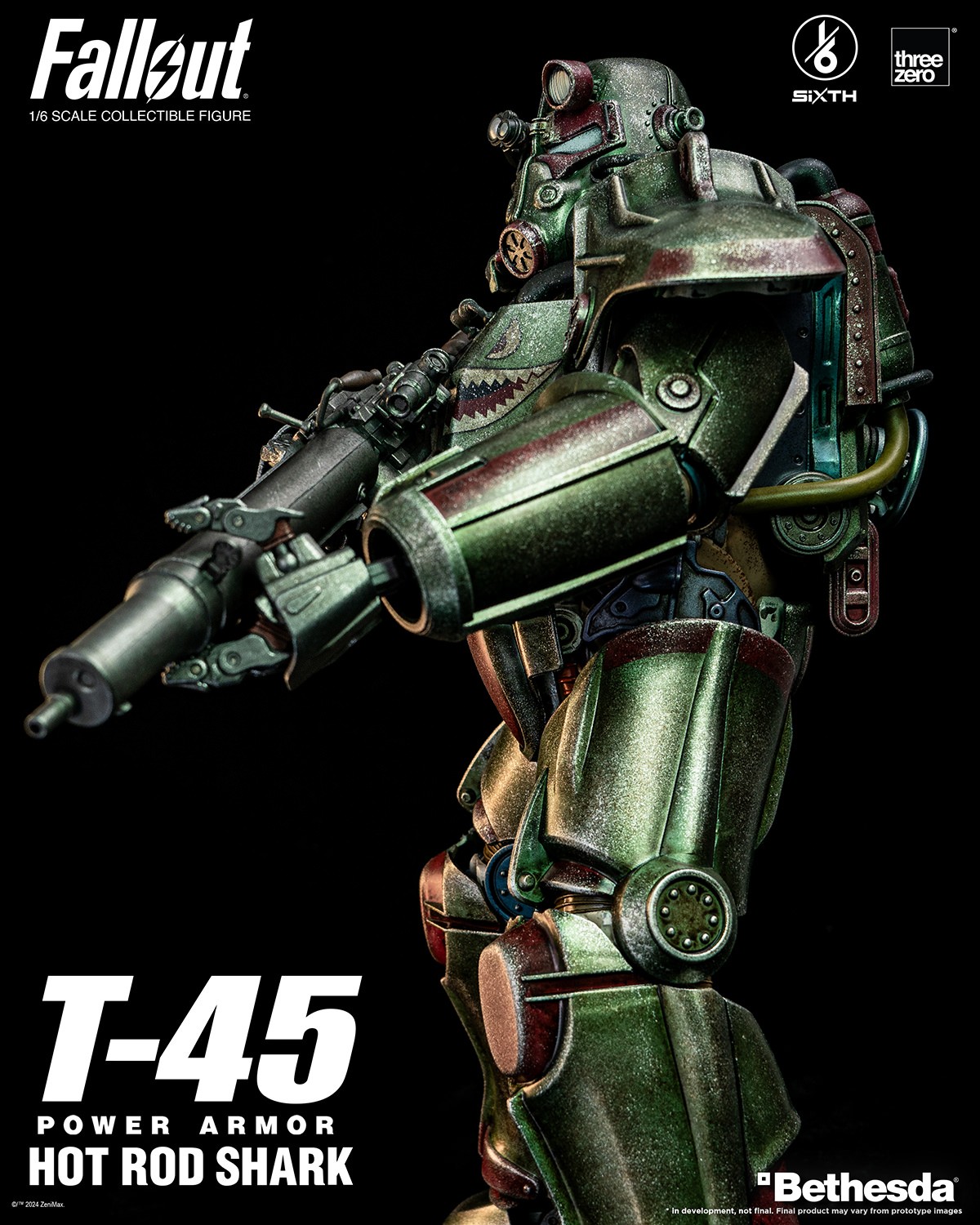T-45 Hot Rod Shark Power Armor Sixth Scale Figure by Threezero ...