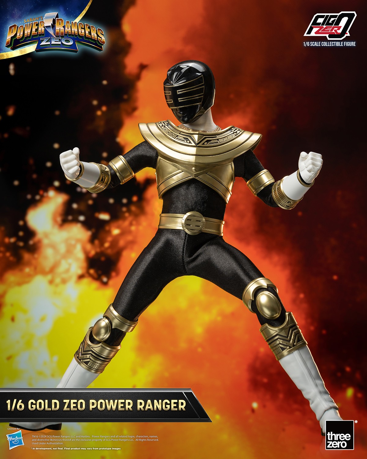 Gold Zeo Power Ranger Sixth Scale Figure by Threezero | Sideshow ...